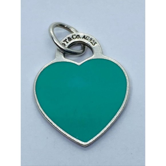 Tiffany & Co. | Jewelry | Please Return To Tiffany Blue Enamel Heart ...